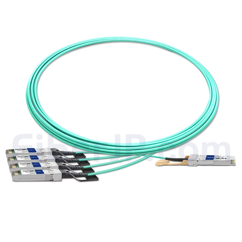 FiberJP: Fortinet FG-TRAN-QSFP-4XSFP-5、40G QSFP+/4SFP+アクティブオプティカルケーブル