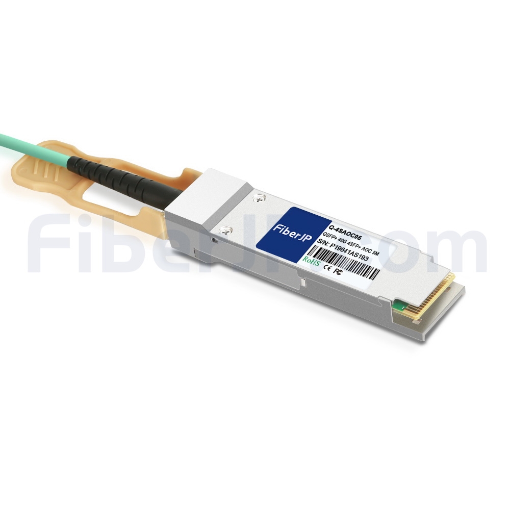 FiberJP: Fortinet FG-TRAN-QSFP-4XSFP-5、40G QSFP+/4SFP+アクティブオプティカルケーブル